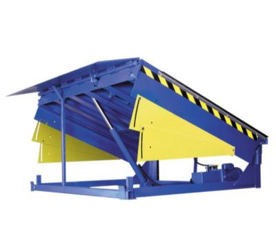 China Mechanical Door Seal Loading Dock Leveler Electric Push Button Hydraulic for sale