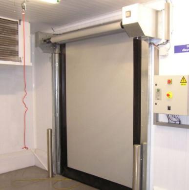 China High Speed PVC Roll Up Rapid Shutter Door 304 Stainless Steel Insulation Zipper Fast for sale