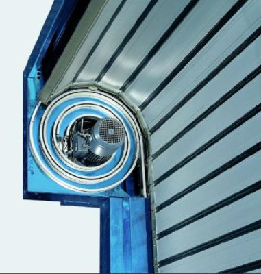 China Customized High Speed Spiral Door With 0.8m/S And Aluminum Warehouse Dock for sale