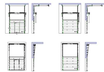 China Durable Overhead Sectional Doors For Fire Station With Automatic Operation Te koop
