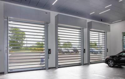 Китай Transparent High Speed Spiral Door With Safety Efficiency Fast Aluminum Rolling Shutter продается