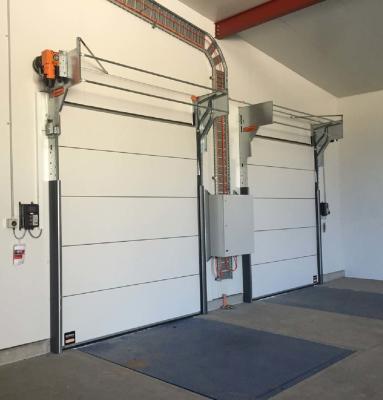 Китай Noise Reducing Overhead Sectional Door Double-Skinned Panel Anti-Noise Electrical продается
