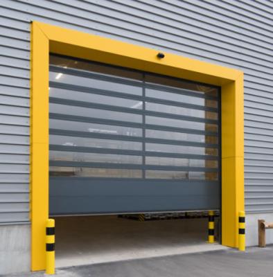 China 0.75KW Rapid Roll Door Aluminum Transparent Safety Efficiency for sale