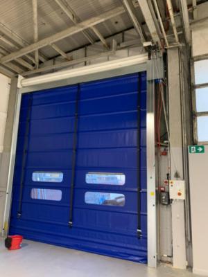 China Customized As Order High Speed PVC Roll Up Rapid Shutter Door 304 Stainless Steel Material Transparent PVC Curtain for sale