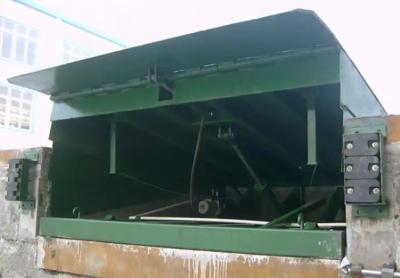 China Mechanical Loading Dock Leveler Galvanized Finish Safety Bars Hydraulic Platform For Dock Level for sale
