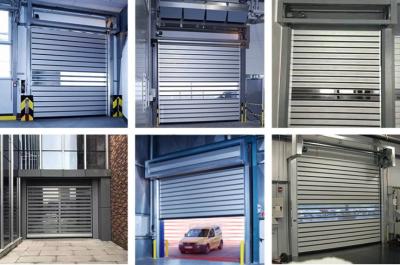 China Insulation High Speed PVC Roll Up Rapid Shutter Door 304 Stainless Steel Material Shutter Hard Spiral Fast Door for sale