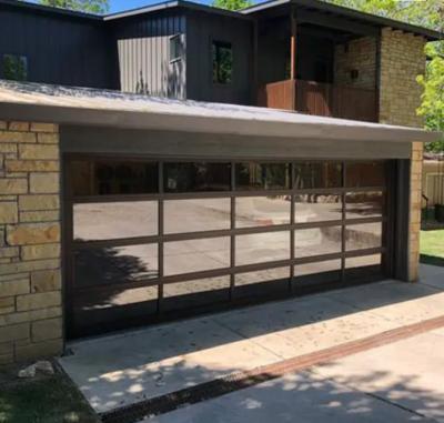 中国 現代の白色粉末塗装 アルミ断面ドア 防音 現代の垂直バイ折りたたみ スライディングガレージドア 販売のため