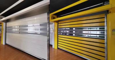 Photoelectric Sensor Spiral Door 0.8m/s Speed Access Solution for Temperature Extremes Metal Rapid Rolling Door