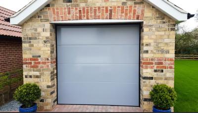 China Fire Station Industrial Sectional Doors In White Colour And Automatic Formed Design Factory Direct Sale for sale