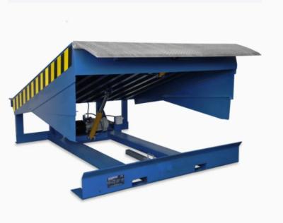 China Nivelador de muelle de carga eléctrico / hidráulico comercial personalizable con barras de seguridad en venta