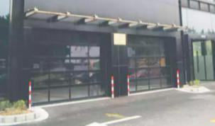 中国 防水 3級 現代のデザイン 防音 アルミ合金 ガラス セクションガレージドア 販売のため