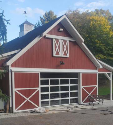 中国 ダブルグラス アルミガラス セクションガレージドア 自動電気ローリング 外部 アルミ合金 フルビュー 販売のため