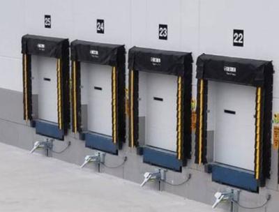 China Sistema de carregamento ajustável de cor personalizado Abrigo de porta de doca para industrial Feito de material de borracha plástica de PVC à venda