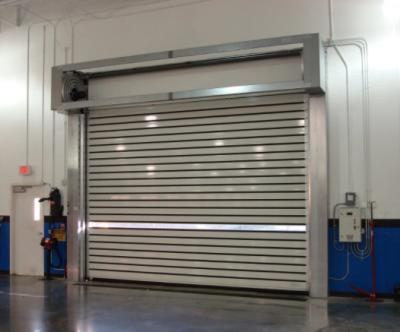 China Aluminum Transparent High Speed Spiral Door Safety Efficiency for sale