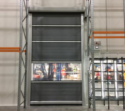 China Long Lasting Modern High Speed PVC Roll Up Rapid Shutter Door 304 Stainless Steel Material Automatic Storage Pvc Frozen Cooler Doors for sale