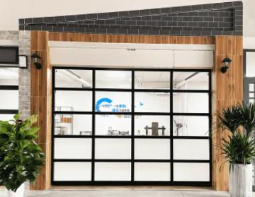 中国 防水性 3級 透明ガラス 切断ガレージドア 騒音なし 販売のため