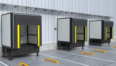 China Sistema de carga industrial ajustable Refugio de la puerta del muelle con color personalizado en venta