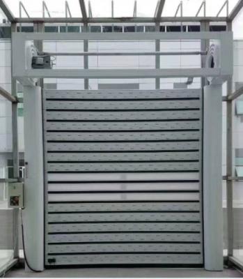 Efficiëntie Veiligheid Gecombineerde doorzichtige aluminium hoge snelheid spiraaldeur met foto-elektrische sensor