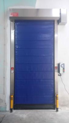 Op maat gemaakte High Speed PVC Roll Up Rapid Shutter Door 304 roestvrij staal materiaal voor verbeterde bedrijfsprestaties Zipper Door