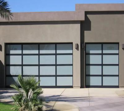 中国 全視区画ガレージドア オーダーメイド 防水性 3級 透明アルミ合金 販売のため