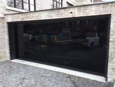 中国 中国 サプライヤー アルミ 透明 フルビュー カスタマイズ 防水性 3 級 透明 ガラス 切断 ガレージ ドア 手動 自動 開口 タイプ ブラウン 販売のため