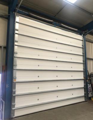 China High Security Lock Fire Station Industrial Sectional Doors with Automatic Formed and Emergency Release Fireproof Rolling Shutter Door Exporters for sale