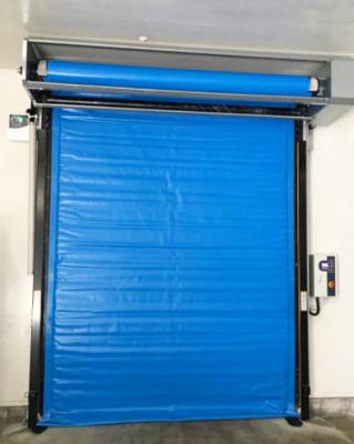 Cold Storage duty Steel Structure High Speed PVC Roll Up Rapid Shutter Door Freezer Fast Rolling Zipper Door for Modern Buildings