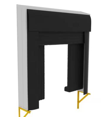 China Truck Mechanical Waterproof PVC Dock Seal for Warehouse Protection From The Elements with Adjustable Loading Dock Shelters Fixed Galvanized Steel Liner for sale