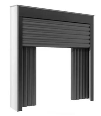 China Truck Mechanical Waterproof PVC Dock Seal for Warehouse Protection From The Elements with Adjustable Loading Dock Shelters Fixed Galvanized Steel Liner for sale