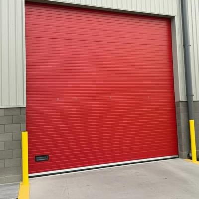 China Customized Fire Station Industrial Sectional Doors with Insulation Foam-filled and Automatic Formed Design for sale