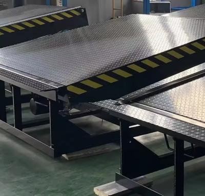 China Capacity 10 Workshop Automatic Dock Plate Dock Door Levelers Air Dock Leveler Manual Type Heavy Duty Loading Ramp  for Warehouse Logistics for sale