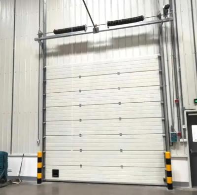China 50mm-80mm Thickness Insulated Sectional Doors with Polyurethane Foam Insulation and Optional Ventilation for sale
