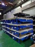 China Hydraulic Industrial Loading Dock Leveler Push Button Security Checkered Plate for sale