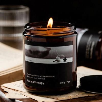 China A fragrância luxuosa da casa Scented o círculo 210g 6*6.3 Cm da cera da soja da vela à venda