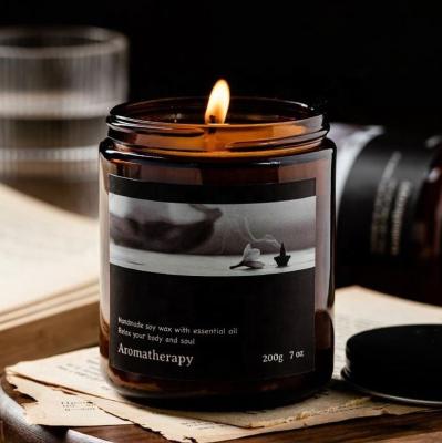 China A fragrância luxuosa da casa Scented o círculo 210g 6*6.3 Cm da cera da soja da vela à venda