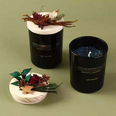 China Van het de Wasglas van de geursoja de Bemerkte Kaars Kruik met Giftdozen Te koop