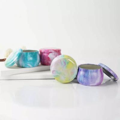 Cina L'aroma di lusso del metallo dell'insieme del regalo inscatola la cera della soia del barattolo ha sentito le candele in vendita