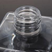 China Square Luxury Clear 100ml 81mm Diffuser Glass Bottle for sale