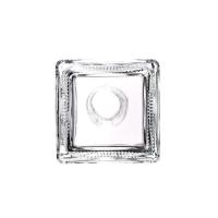 China Square Luxury Clear 100ml 81mm Diffuser Glass Bottle for sale