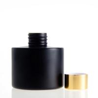 China Hot Syle Luxury Black Round 100ML Diffuser Glass Bottle for sale