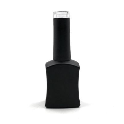 China O preto protegido UV pintou a garrafa do quadrado do verniz para as unhas do gel 17ml à venda