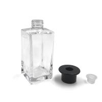 China Clear Crystal 8 Ounce 240ml Square Diffuser Bottles for sale