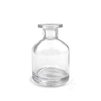 China Round Shape Clear 140ml Diffuser Glass Bottle for sale