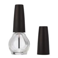 China Solid Plastic Double Cap 20g Empty Nail Polish Bottles With Brush for sale