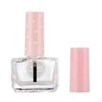 China Solid Plastic Double Cap 20g Empty Nail Polish Bottles With Brush for sale