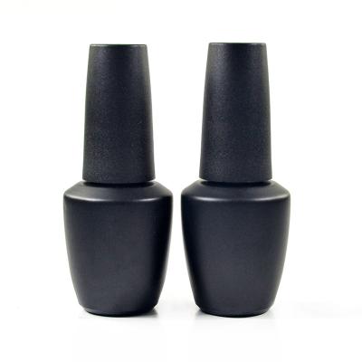 China botellas vacías únicas del esmalte de uñas de 7ml 9ml 11ml con el casquillo negro en venta