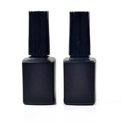 China botellas vacías únicas del esmalte de uñas de 7ml 9ml 11ml con el casquillo negro en venta