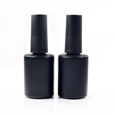 China botellas vacías únicas del esmalte de uñas de 7ml 9ml 11ml con el casquillo negro en venta
