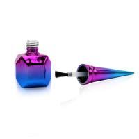 China 10ml Rhombus Electroplate Empty Nail Polish Bottles for sale