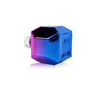 China 10ml Rhombus Electroplate Empty Nail Polish Bottles for sale